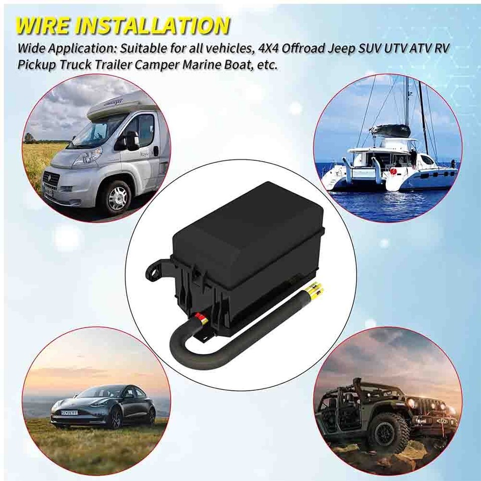 Fuse Relay Box Block Universal Relay Block Box for 12V Automotive ...