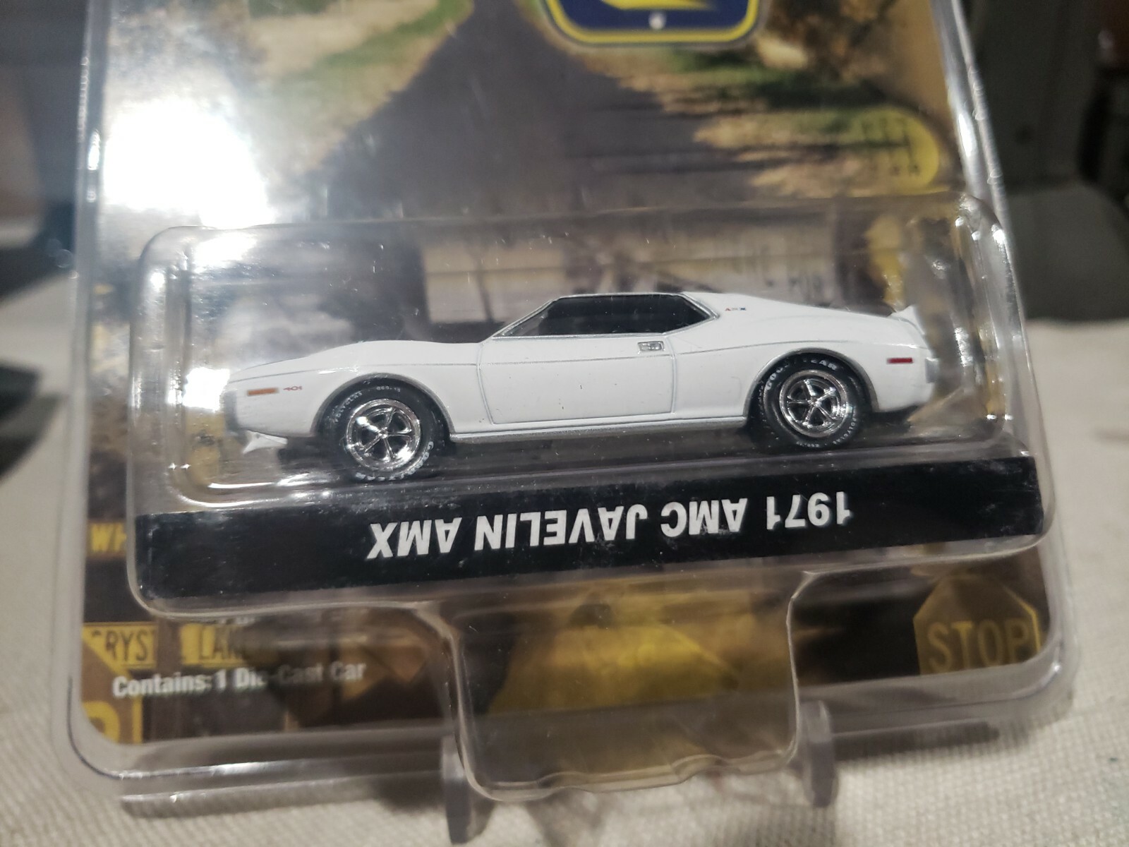 GREENLIGHT SE COUNTRY ROADS 1971 AMC JAVELIN AMX WHITE SEALED ERROR ...