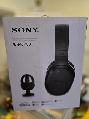 Sony WH-RF400 Wireless Home Theater Headphones Black | eBay
