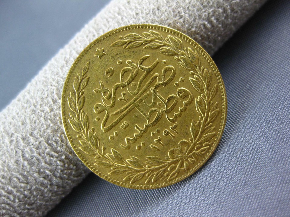 ANTIQUE 22KT YELLOW GOLD MIDDLE EASTER YEAR 1293 COIN #27207 | eBay