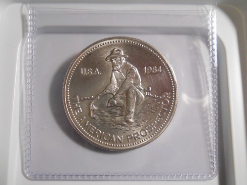 1Troy oz .999 fine silver round coin 1984 The American Prospector ...