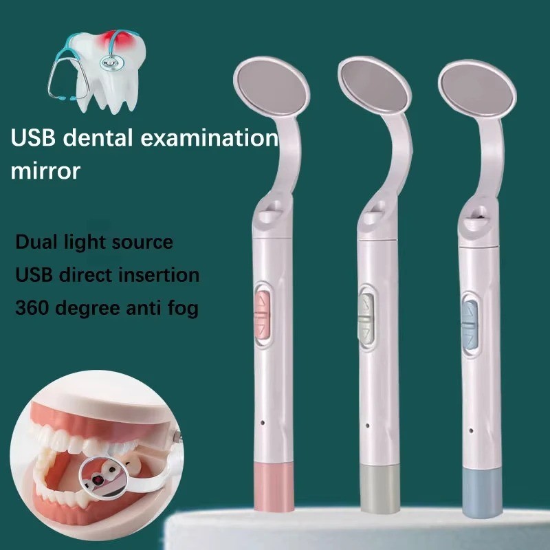 Anti Fog Dental Mirror Mouth Mirror Dental Mirror With Light Bright ...