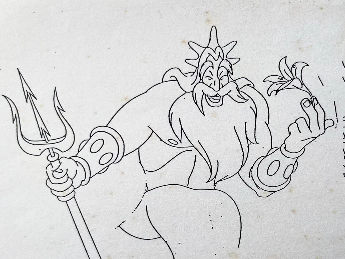 Little Mermaid King Triton Coloring Pages