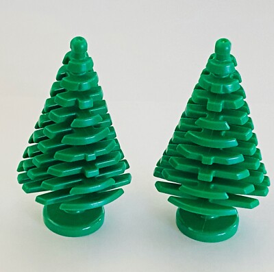 *NEW* 2 Pieces Lego LARGE PINE Tree 4 x 4 x 6 2/3 GREEN 3471 | eBay