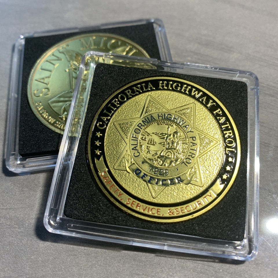 CALIFORNIA HIGHWAY PATROL "CHP" Challenge Coin NEW 2X2 ST CASE INCLUDED ...