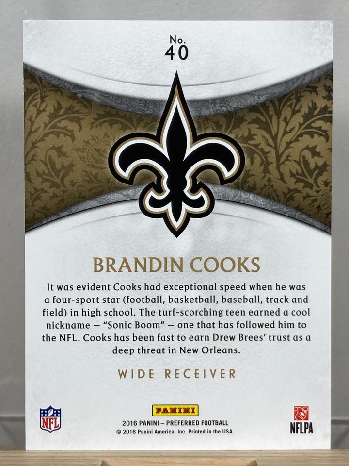 2016 Crown Royale Brandin Cooks #40 Holo Gold /149 Saints 0233 | eBay