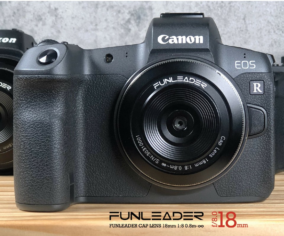 Funleader CapLens 18mm f8.0 Wide angle lens Pancake Cap Lens For E TL ...