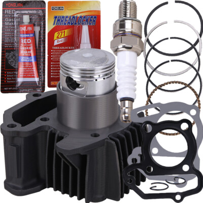 80cc Engine Piston Cylinder Top End Kit Set for Yamaha Badger Moto-4 ...