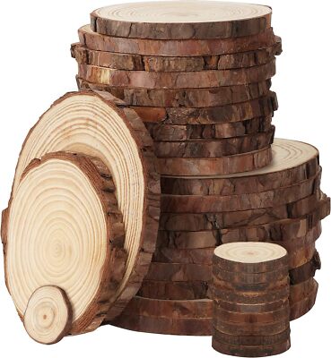 Wooden Slices 5 - 10 CM Wood Log Discs SALE Round Rustic Wedding Crafts ...