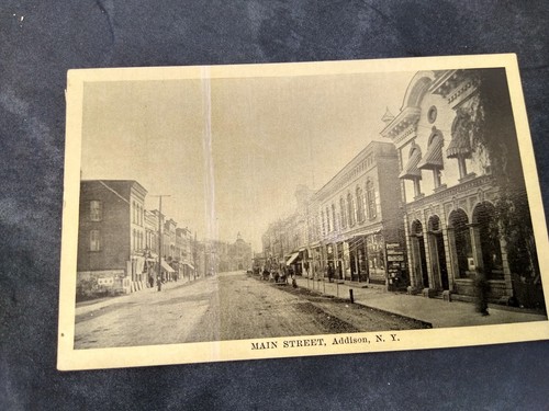 Addison New York Main Street Scene Photo Postcard | eBay