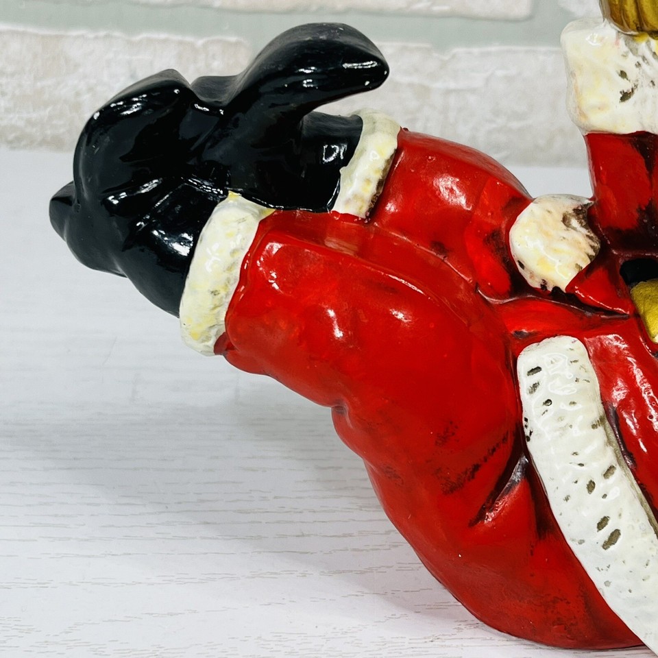 Vintage MCM Christmas Santa Claus Candle Holder Reclining Candlestick ...