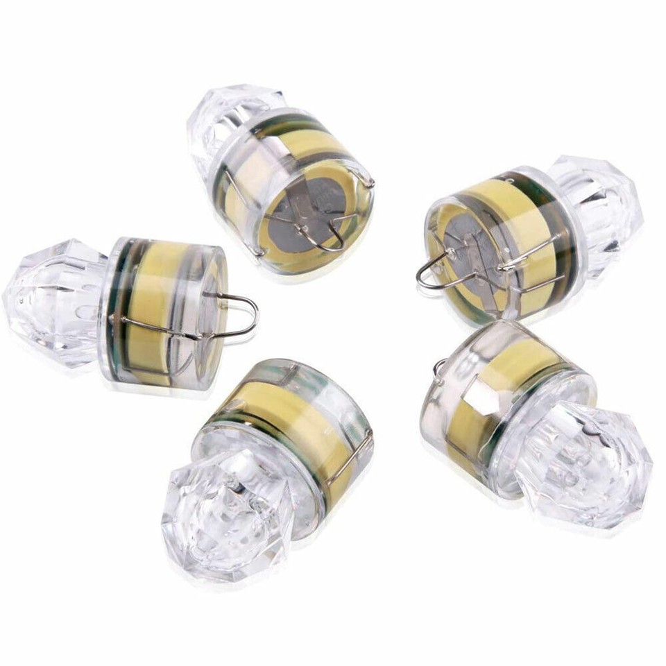 10/20X Fishing Flash Light LED Deep Drop Underwater Strobe Bait Lure ...