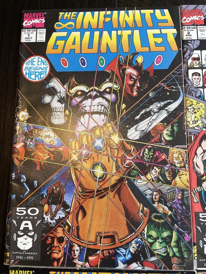 Marvel Comics Infinity Gauntlet Series Issues #1 - 6 ~ 1991 Thanos | eBay