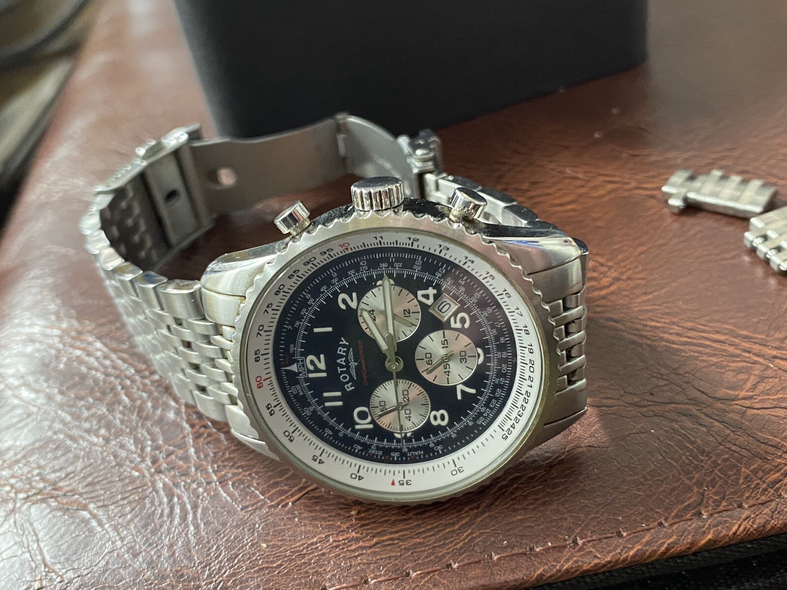 Rotary Men’s Chronospeed Chronograph Blue Dial Watch Gb03351/05 for ...