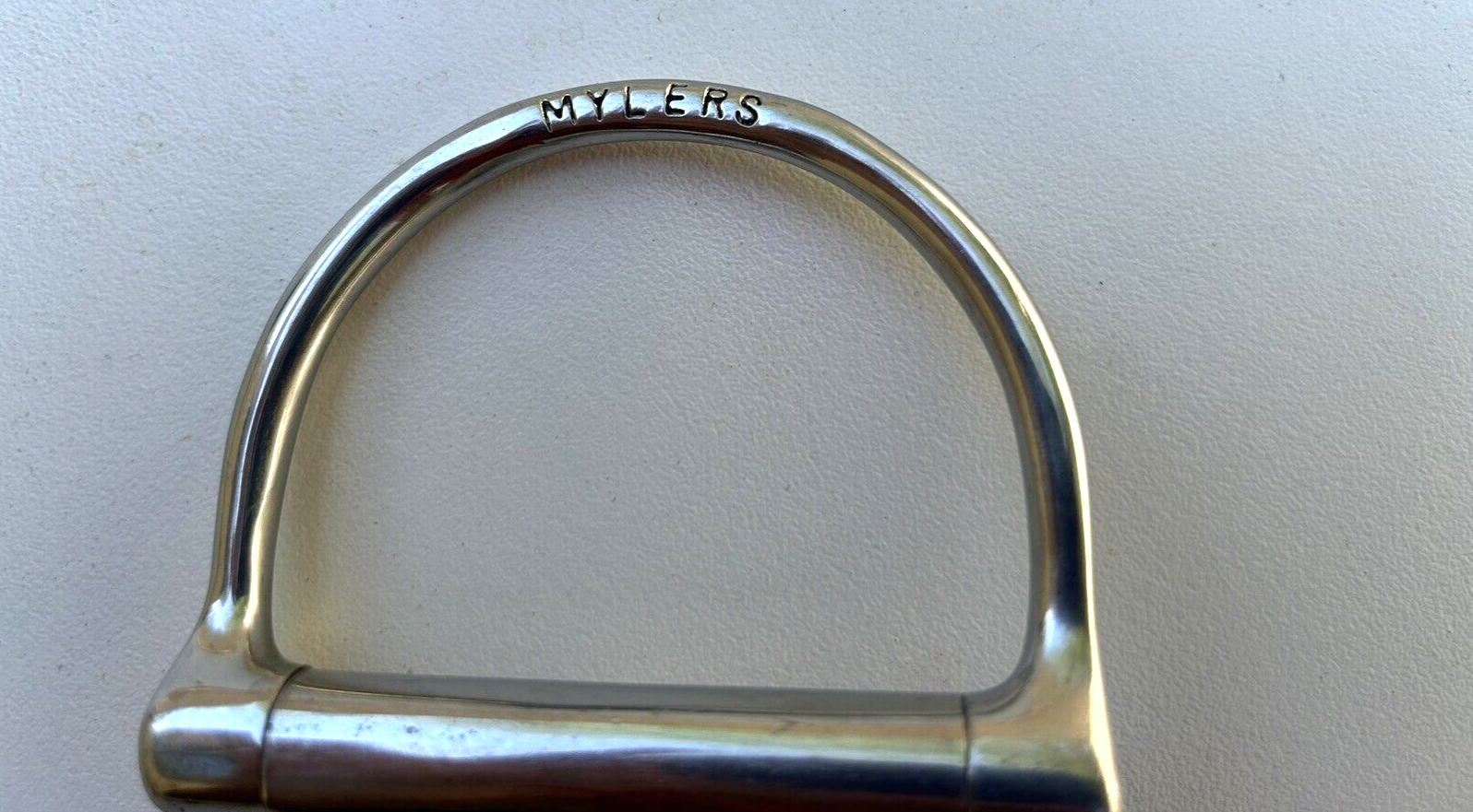 Myler Ported Barrel English D-Ring Rotating Snaffle Dee Bit Pony 4 1/2 ...
