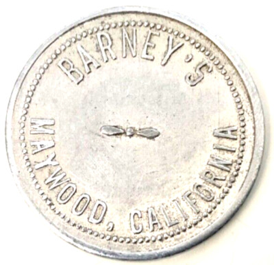 Maywood California Barney’s Token | eBay