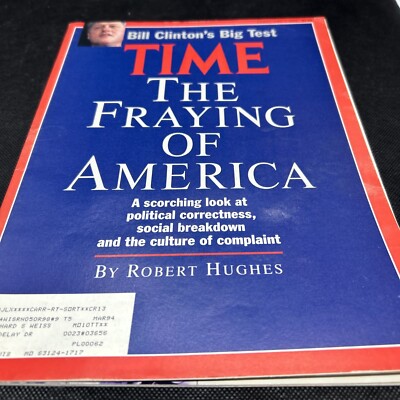 Time Magazine February 3, 1992 The Fraying Of America | eBay