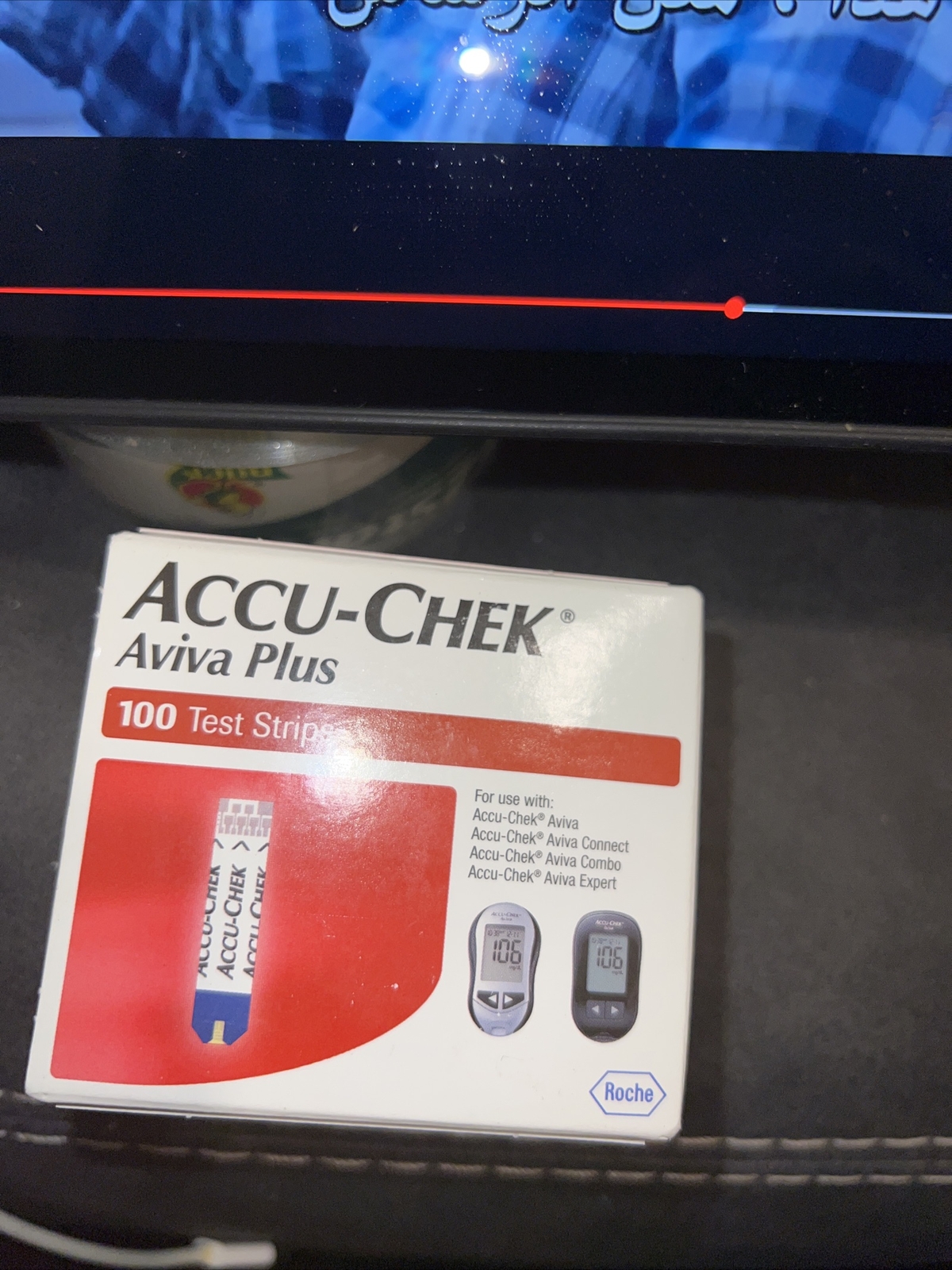 100 Accu-Chek Aviva Plus 100 Diabetic Test Strips Exp 3/2024+ Dings ...