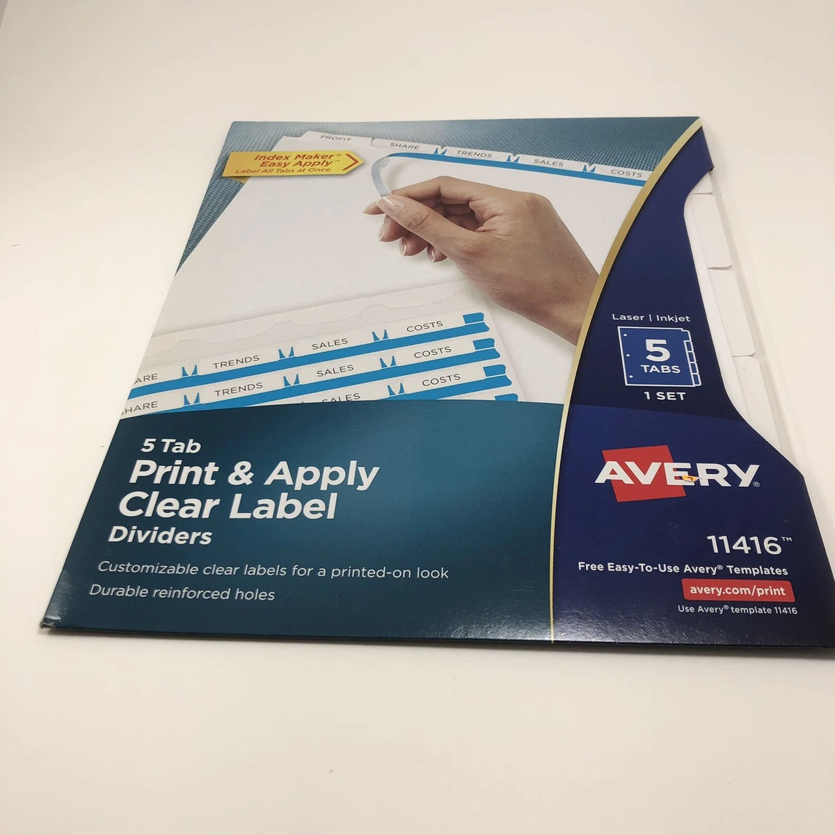 Avery Index Maker 5 Tab