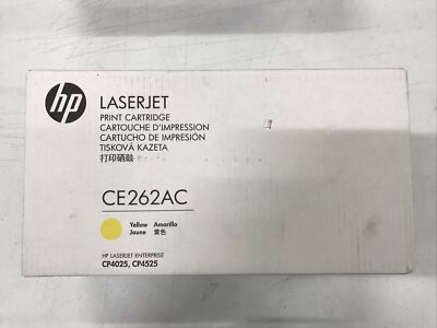 HP CE262AC Yellow Toner for Color LaserJet Enterprise CP4025 CP4525 ...