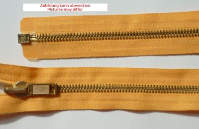 Metal Zipper divisible with reversible slider 90 cm corn | eBay