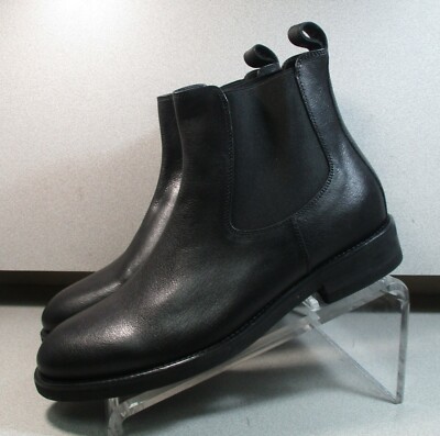302455 TMSBT50 H S TRASK MENS SHOE 9 BLACK LEATHER BOOTS | eBay