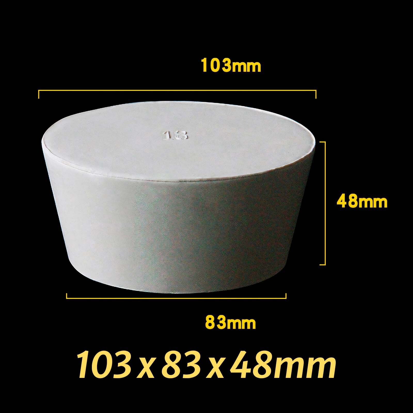 White Rubber Bung Stopper Tapered Plugs Laboratory Solid Stoppers ...