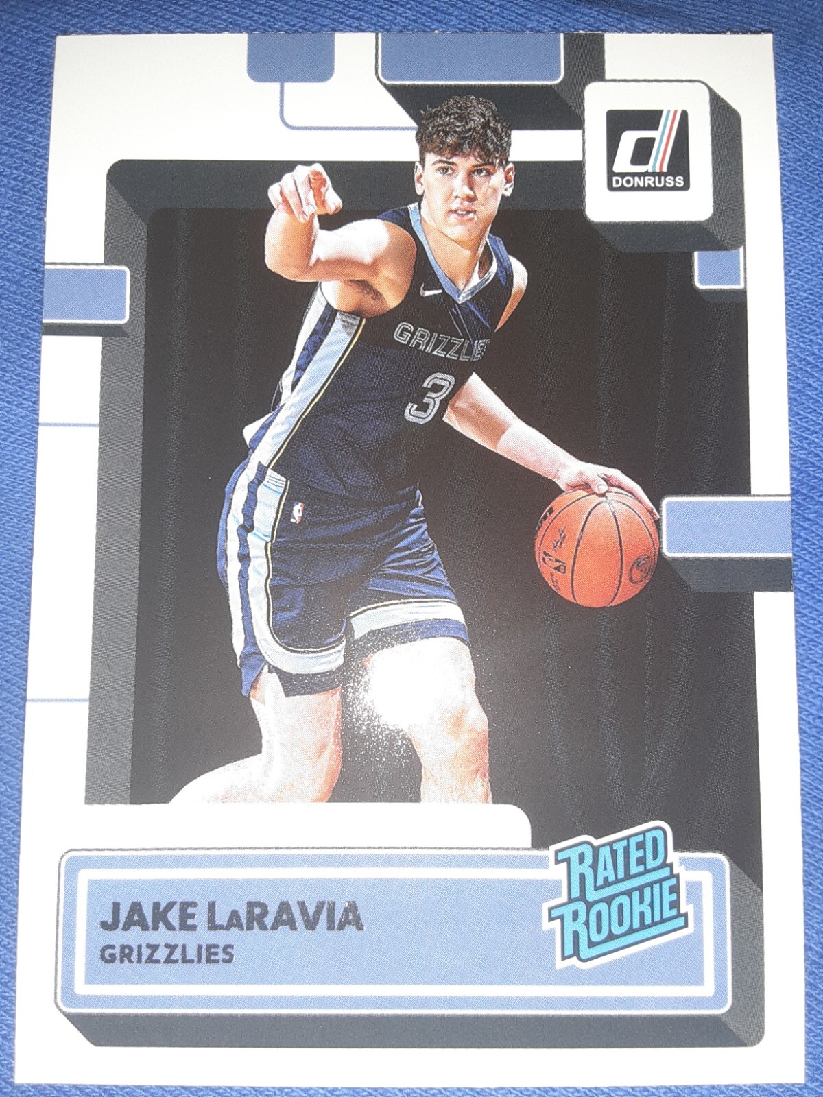 2022-23 Panini Donruss Jake LaRavia #219 RC Rated Rookie Memphis ...
