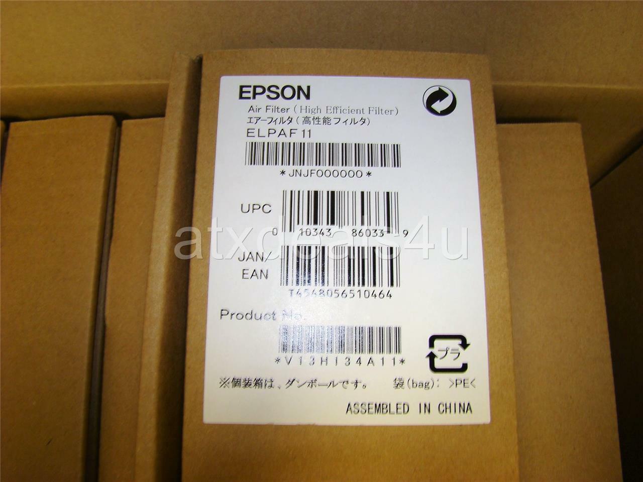 Epson ELPAF11 V13H134A11 Air Filter Lot of 10 New For EMP-6000/6100 ...