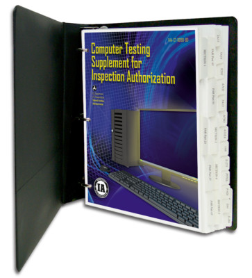 ASA FAA Testing Supplement: Inspection Authorization - ASA-CT-8080-8D ...