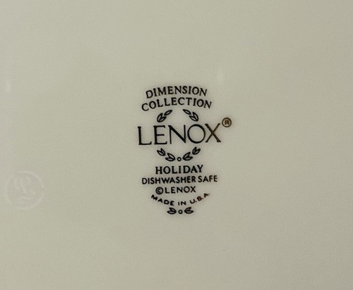 Lenox Holiday Dimension Collection 5 Piece Place Setting, Made In The ...