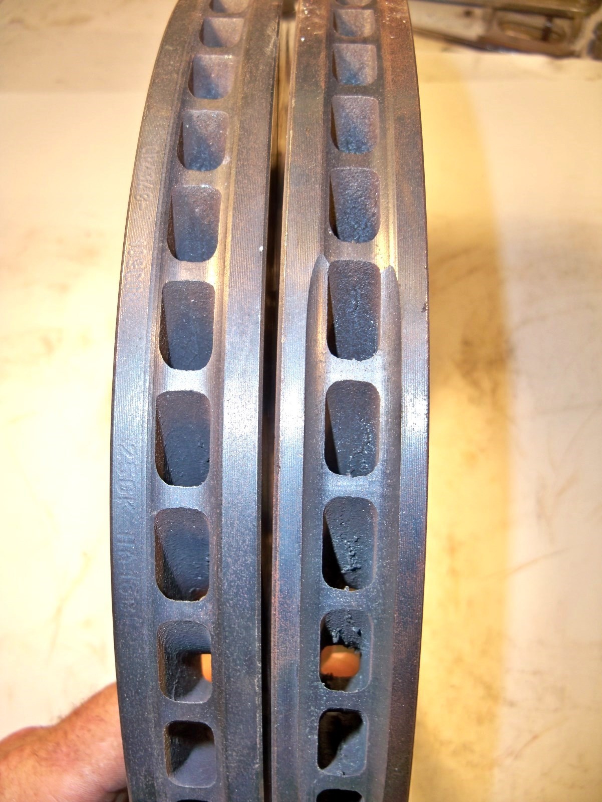 AP speedway rotors CP4348 108 & 109 1" thick 12" OD NICE Nascar ARCA | eBay