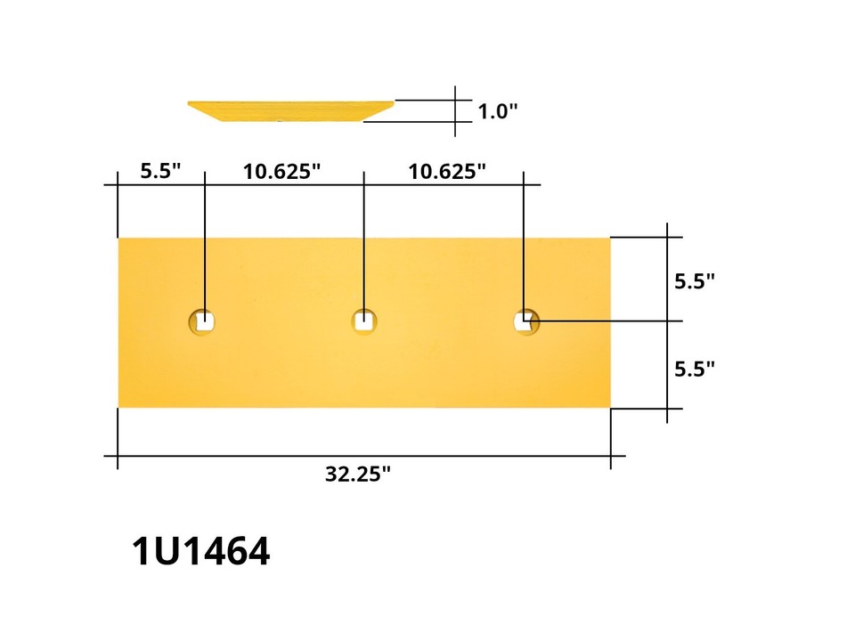 Heat Treated Cutting Edge Set, fits some CAT 920 - 950 Wheel Loader GP ...