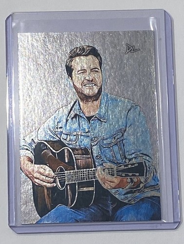 Luke Bryan Platinum Plated Artist Signed “Country Icon” Trading Card 1/ ...