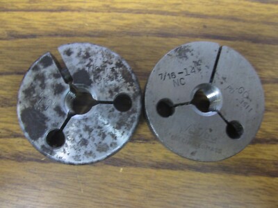 Go & No Go Thread Ring Gage Set 7/16"-14 NC-2 | eBay