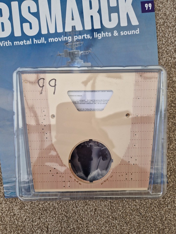 1/200 HACHETTE BUILD THE BISMARCK SHIP MODEL BATTLESHIP ISSUE 99 INC ...