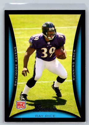 2008 Bowman #186 Ray Rice Rookie RC RAVENS | eBay