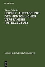 Leibniz' Auffassung des menschlichen Verstandes (intellectus) | Buch ...