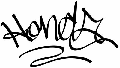 HONDA Graffiti hand style tag die cut Vinyl car decal sticker | eBay