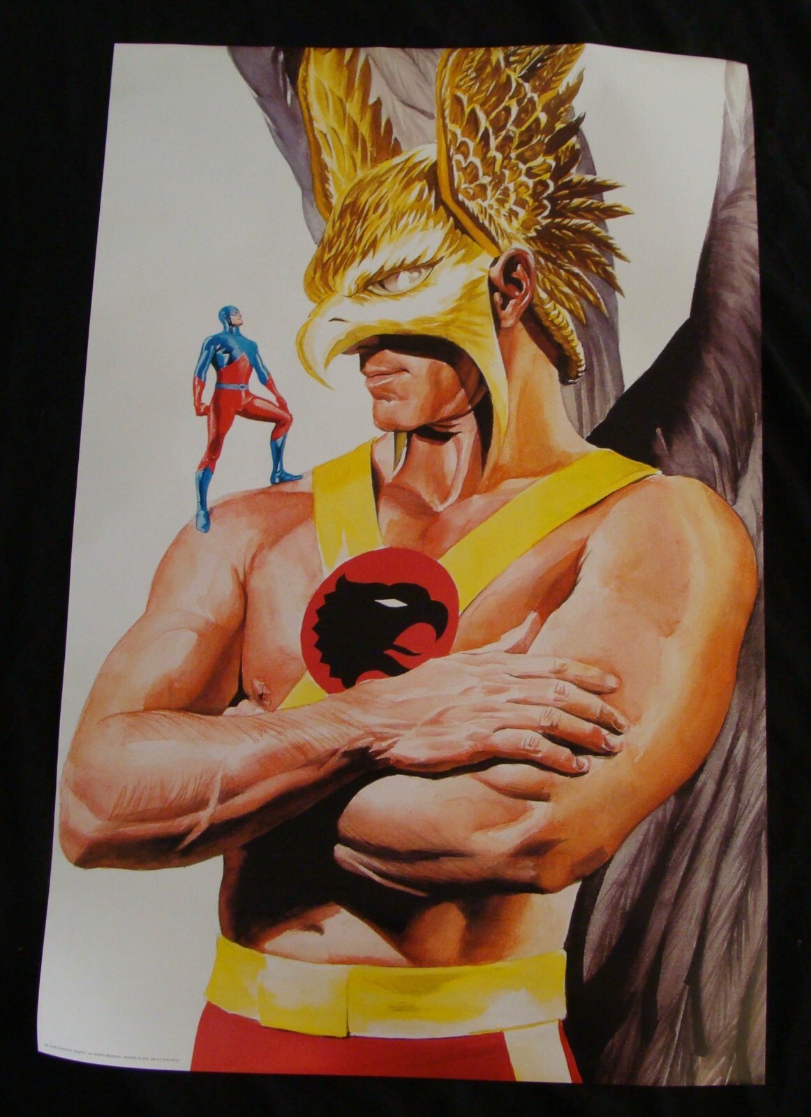 HAWKMAN & ATOM Comic book poster ALEX ROSS 2000 | eBay