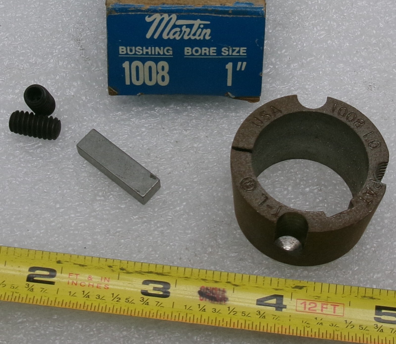Martin 1008 1 T-L Bushing 1" Keyed Bore W/Hardware #678H | eBay