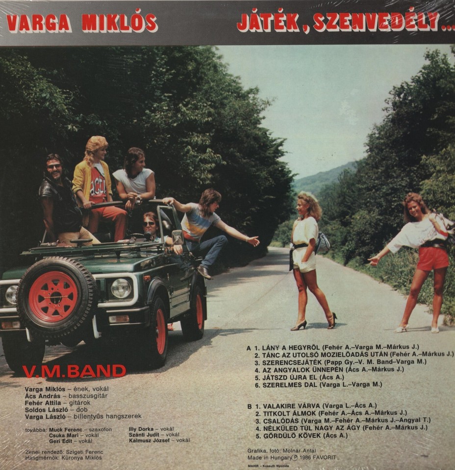 VARGA MIKLOS BAND Jatek, Szenvedely...FAVORIT RECORDS Sealed Vinyl ...