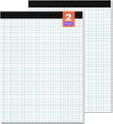 Graph Paper, Grid Paper 8.5 X 11 Graph Paper Pad, [2 Pack] Quad Ruled ...