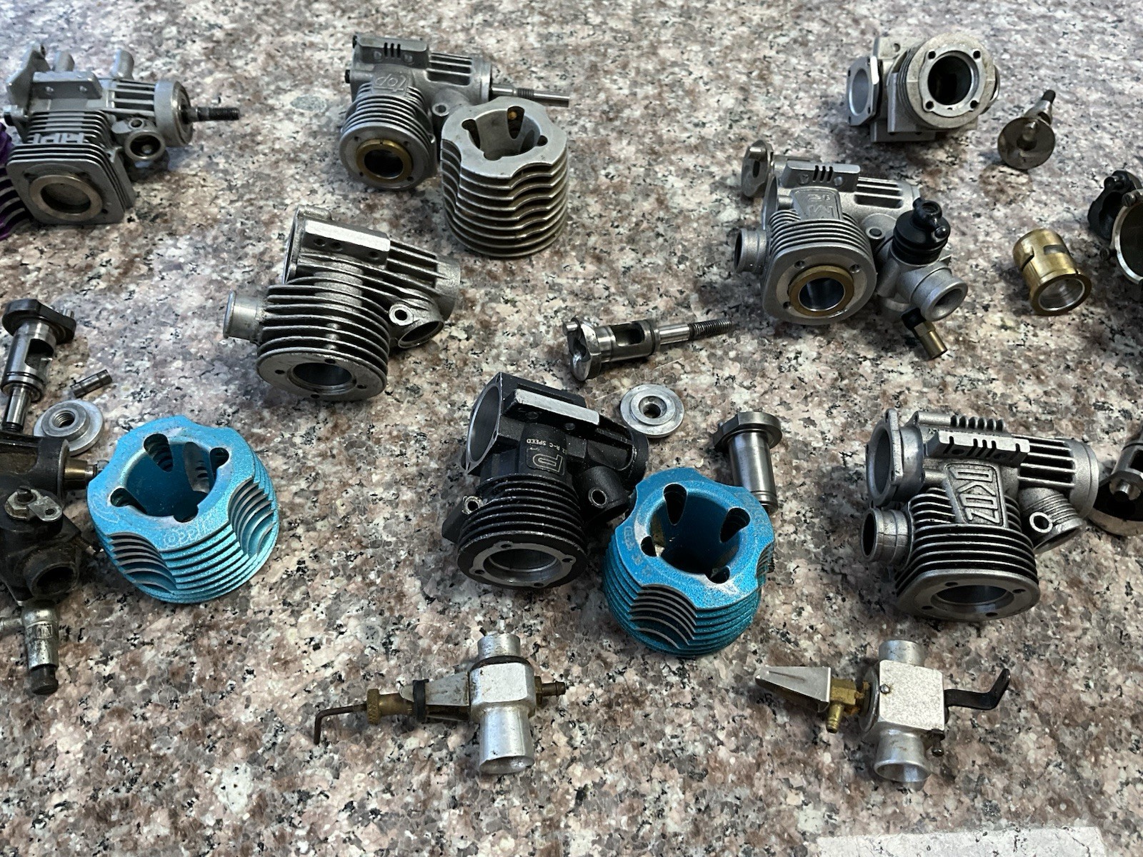 1/10 RC Nitro Engine and Parts Lot - Novarossi, O.S., HPI - Vintage ...
