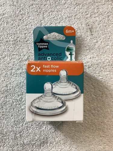 Tommee Tippee NATURAL START 2X AAC FAST FLOW TEATS 5010415228659| eBay