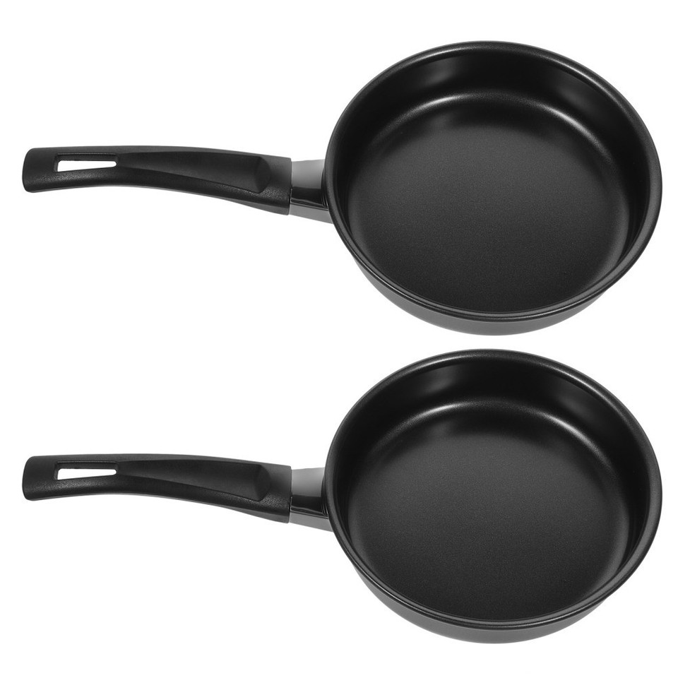 2pcs Household Frying Pan Non-stick Saucepan Egg Pancake Mini Cooking ...