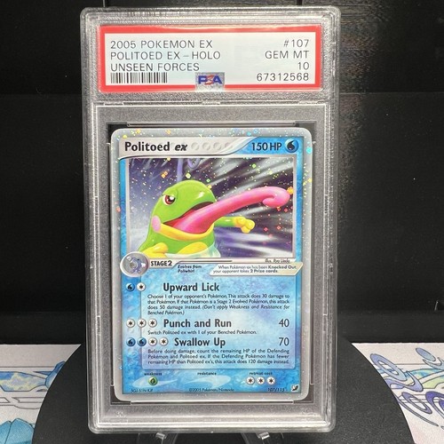 PSA 10 Politoed ex 107/115 Pokemon 2005 Unseen Forces Gem Mint 1a | eBay