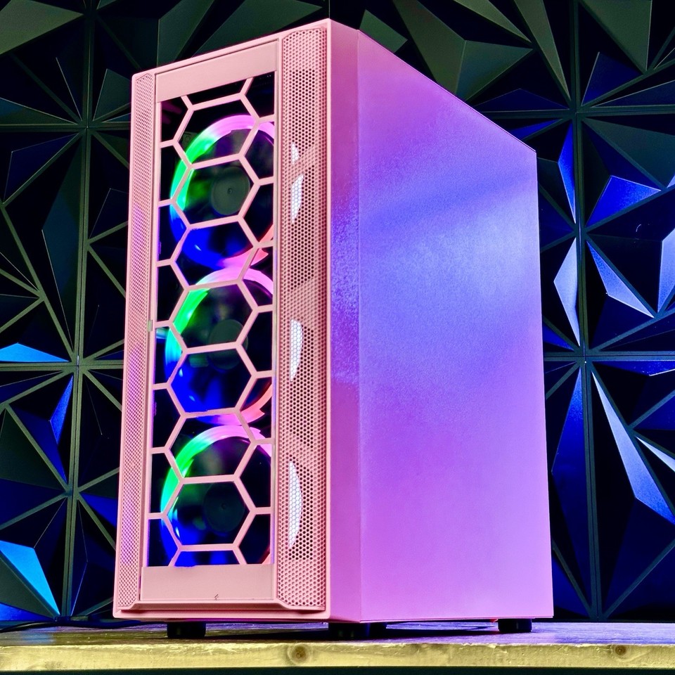 Custom Pink Gaming PC Intel Core i5 8GB 500gb Nvidia Quadro k2000 ...