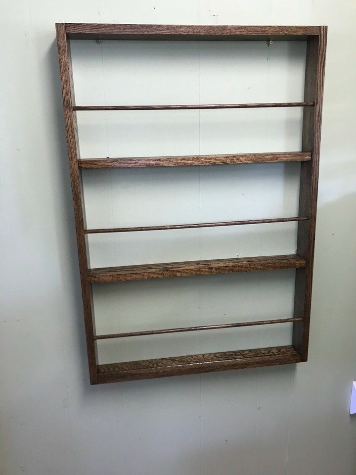 Farmhouse Plate Display, Wall Hanging Plate Rack Oak wood Plate Rack | eBay