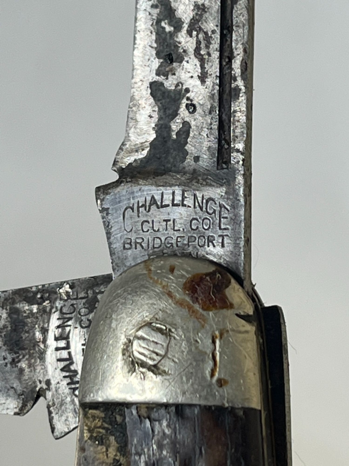 Challenge Cutlery Company Bridgeport Con Stockman Pre 1928 Knife Rough ...